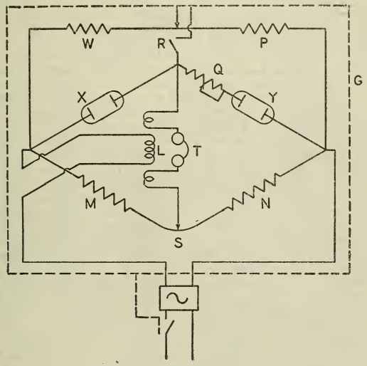 Electrical circuit of the Salinity bridge